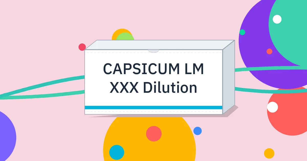 Symbolbild: Packung mit der Aufschrift CAPSICUM LM XXX Dilution (PZN 02674091) – Verfügbarkeit und Bezug in Apotheken in Frankfurt am Main