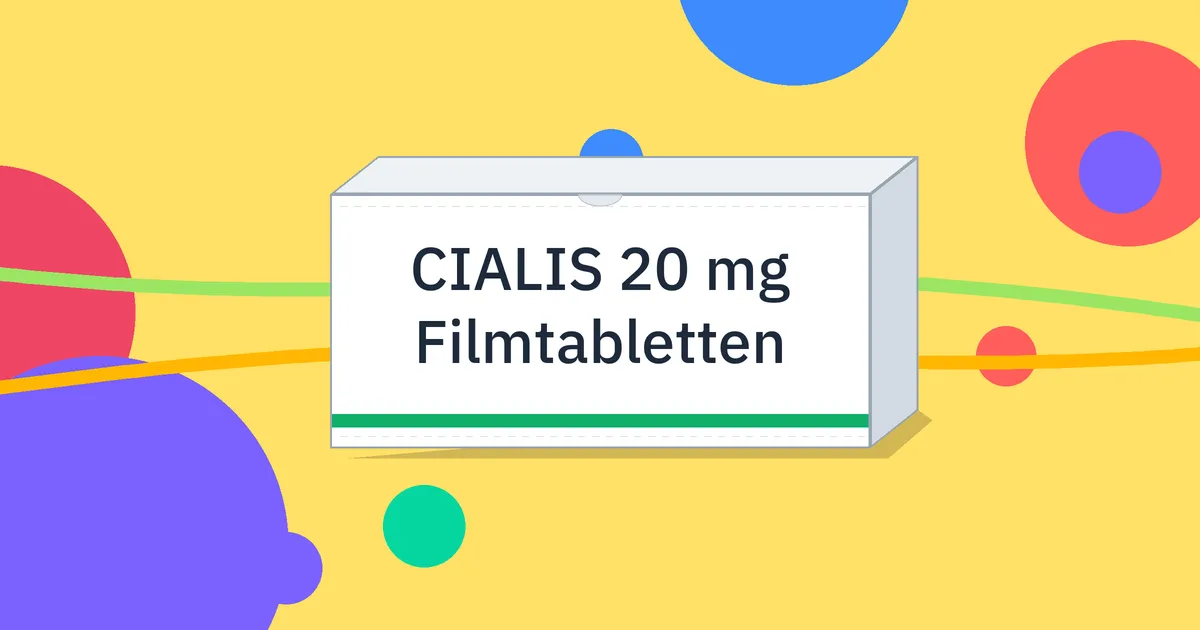 Symbolbild: Packung mit der Aufschrift CIALIS 20 mg Filmtabletten (PZN 00999819) – Verfügbarkeit und Bezug in Apotheken in Frankfurt am Main