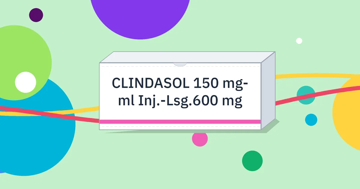Symbolbild: Packung mit der Aufschrift CLINDASOL 150 mg-ml Inj.-Lsg.600 mg (PZN 10261983) – Verfügbarkeit und Bezug in Apotheken in Frankfurt am Main