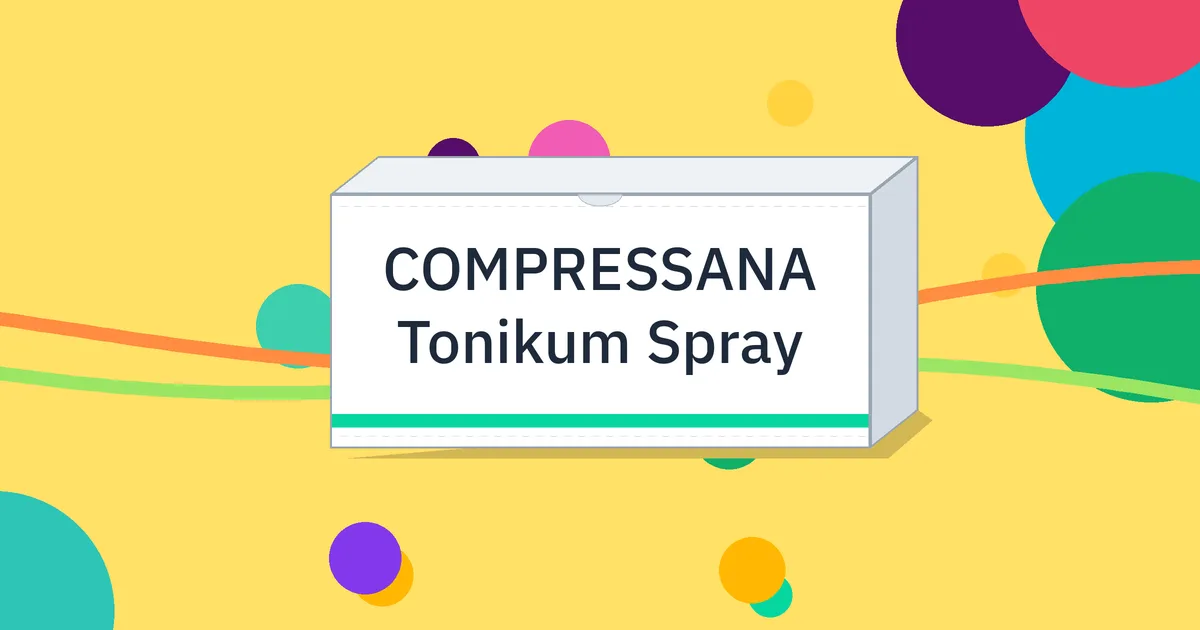 Symbolbild: Packung mit der Aufschrift COMPRESSANA Tonikum Spray (PZN 13360898) – Verfügbarkeit und Bezug in Apotheken in Frankfurt am Main