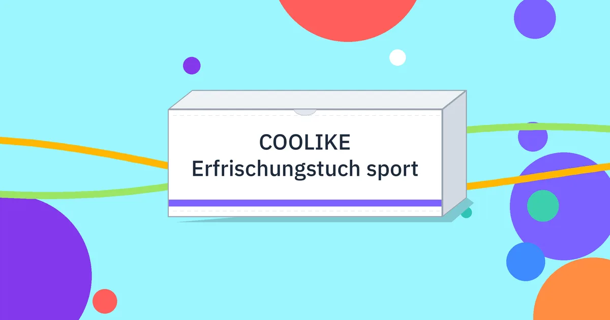 Symbolbild: Packung mit der Aufschrift COOLIKE Erfrischungstuch sport (PZN 04632234) – Verfügbarkeit und Bezug in Apotheken in Frankfurt am Main