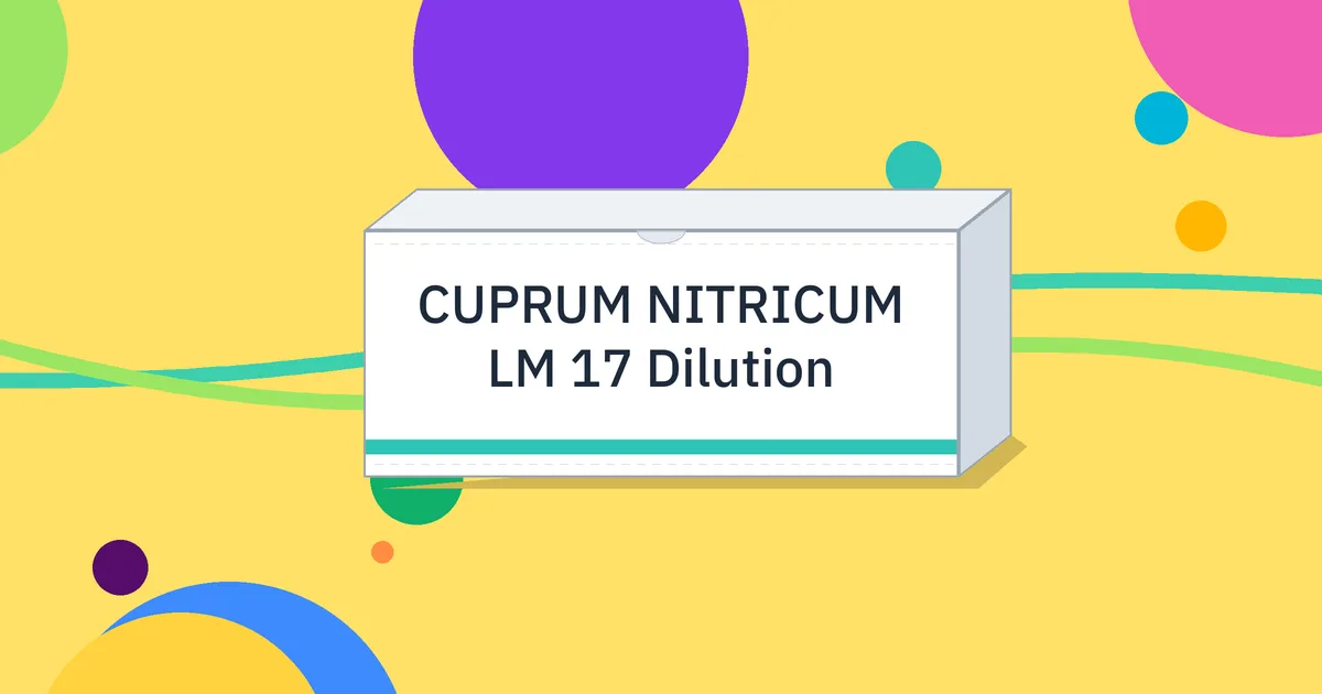 Symbolbild: Packung mit der Aufschrift CUPRUM NITRICUM LM 17 Dilution (PZN 12838642) – Verfügbarkeit und Bezug in Apotheken in Frankfurt am Main