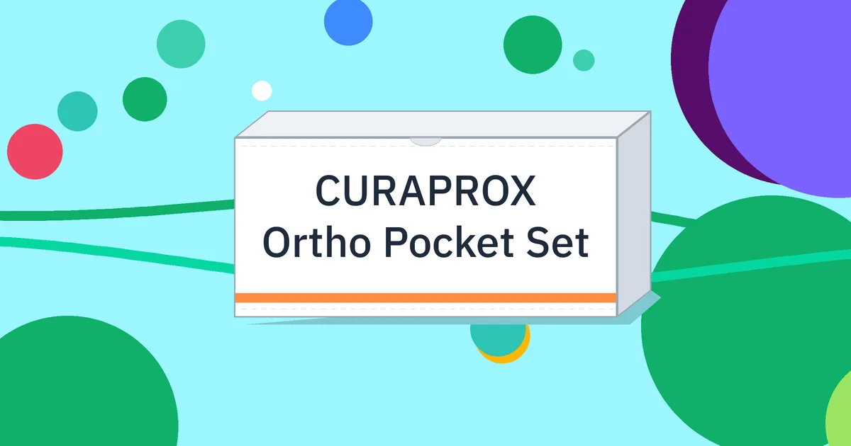 Symbolbild: Packung mit der Aufschrift CURAPROX Ortho Pocket Set (PZN 12448384) – Verfügbarkeit und Bezug in Apotheken in Frankfurt am Main