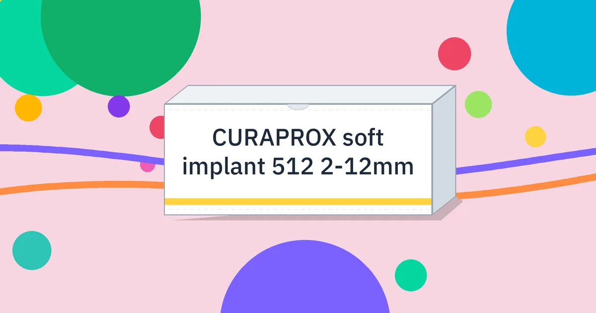 Symbolbild: Packung mit der Aufschrift CURAPROX soft implant 512 2-12mm (PZN 05385795) – Verfügbarkeit und Bezug in Apotheken in Frankfurt am Main