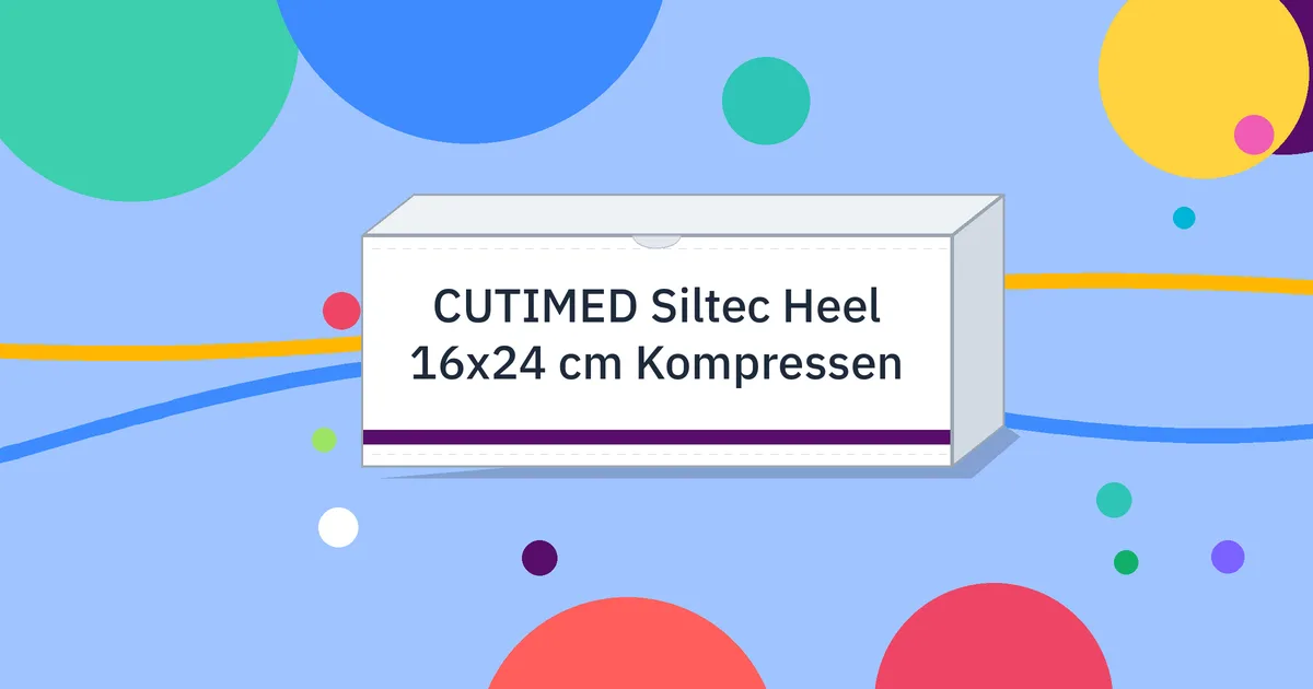 Symbolbild: Packung mit der Aufschrift CUTIMED Siltec Heel 16x24 cm Kompressen (PZN 16828528) – Verfügbarkeit und Bezug in Apotheken in Frankfurt am Main