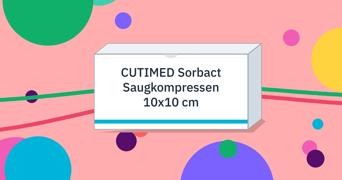 Symbolbild: Packung mit der Aufschrift CUTIMED Sorbact Saugkompressen 10x10 cm (PZN 16226002) – Verfügbarkeit und Bezug in Apotheken in Frankfurt am Main