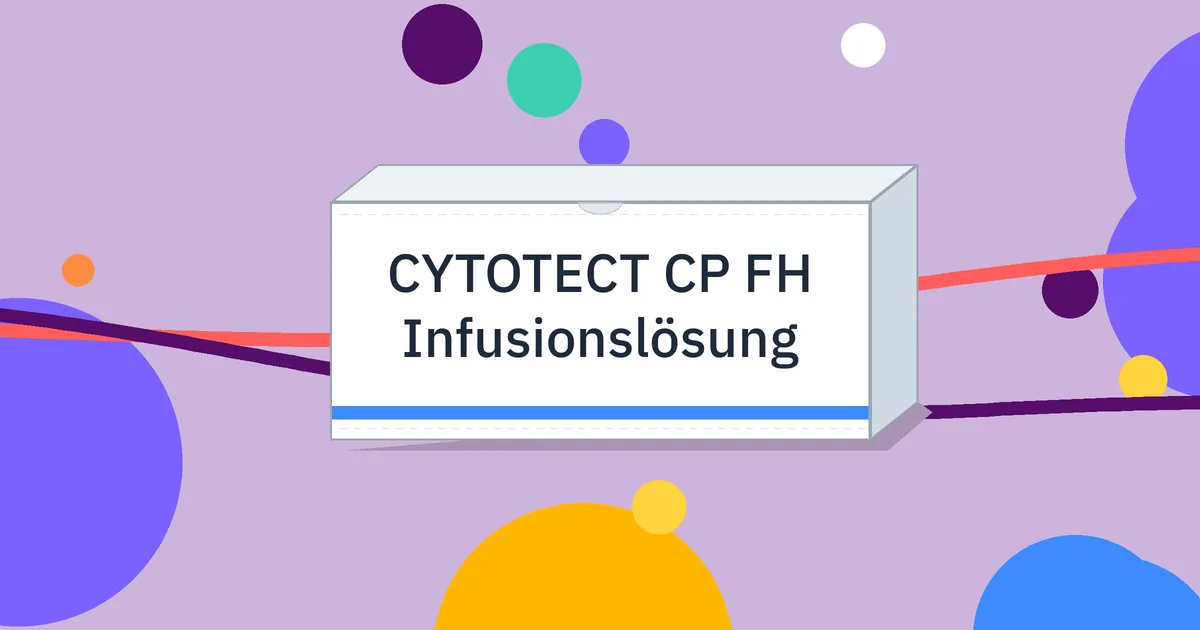 Symbolbild: Packung mit der Aufschrift CYTOTECT CP FH Infusionslösung (PZN 06939184) – Verfügbarkeit und Bezug in Apotheken in Frankfurt am Main