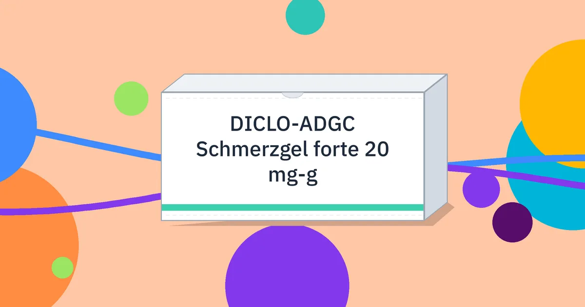 Symbolbild: Packung mit der Aufschrift DICLO-ADGC Schmerzgel forte 20 mg-g (PZN 18049946) – Verfügbarkeit und Bezug in Apotheken in Frankfurt am Main