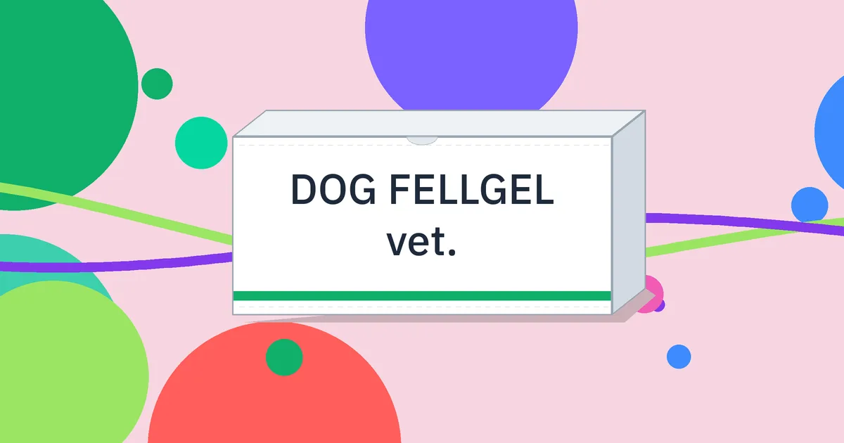 Symbolbild: Packung mit der Aufschrift DOG FELLGEL vet. (PZN 09013501) – Verfügbarkeit und Bezug in Apotheken in Frankfurt am Main