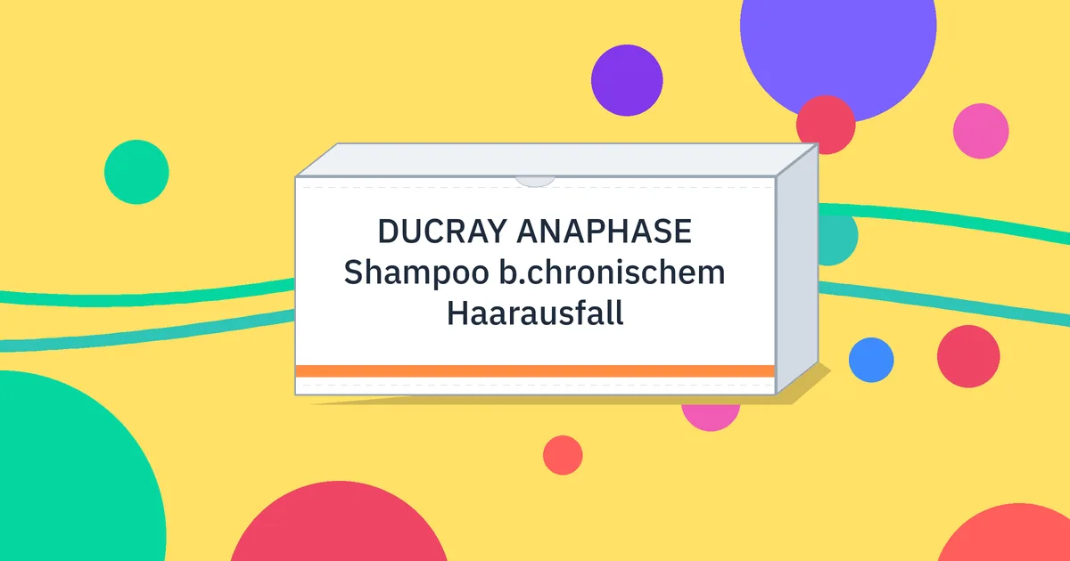 Symbolbild: Packung mit der Aufschrift DUCRAY ANAPHASE Shampoo b.chronischem Haarausfall (PZN 19454407) – Verfügbarkeit und Bezug in Apotheken in Frankfurt am Main