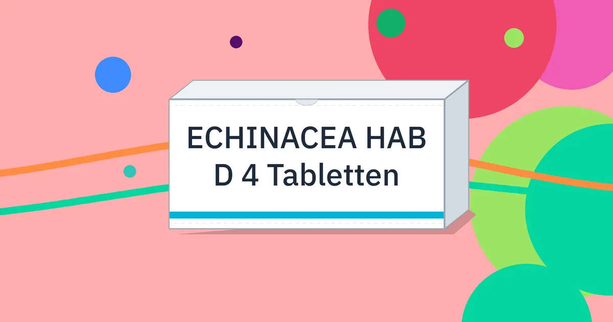 Symbolbild: Packung mit der Aufschrift ECHINACEA HAB D 4 Tabletten (PZN 02113895) – Verfügbarkeit und Bezug in Apotheken in Frankfurt am Main