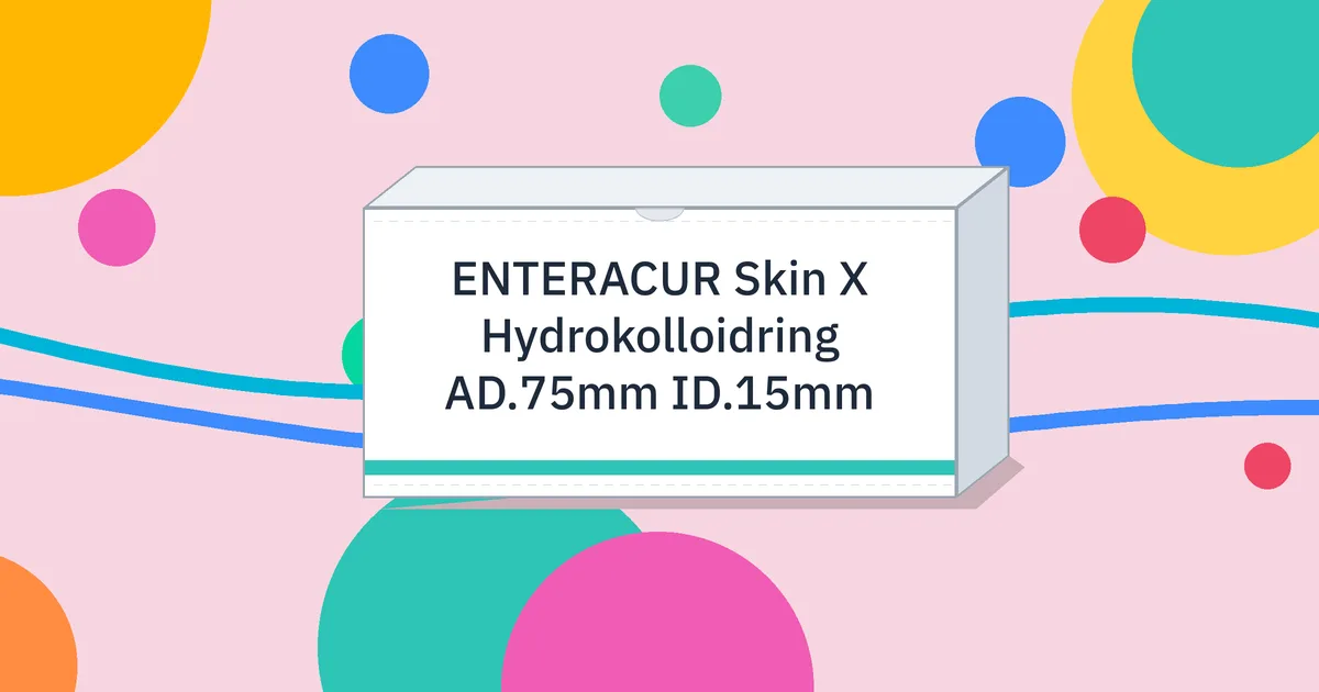 Symbolbild: Packung mit der Aufschrift ENTERACUR Skin X Hydrokolloidring AD.75mm ID.15mm (PZN 19122378) – Verfügbarkeit und Bezug in Apotheken in Frankfurt am Main