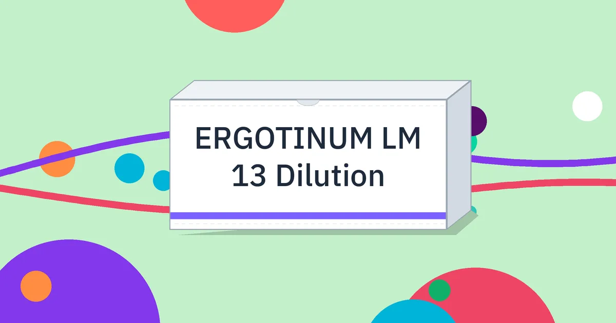Symbolbild: Packung mit der Aufschrift ERGOTINUM LM 13 Dilution (PZN 13477212) – Verfügbarkeit und Bezug in Apotheken in Frankfurt am Main