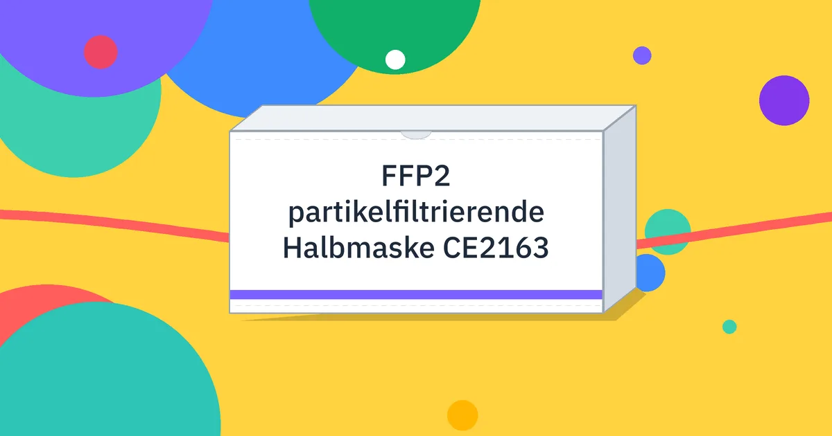 Symbolbild: Packung mit der Aufschrift FFP2 partikelfiltrierende Halbmaske CE2163 (PZN 17241819) – Verfügbarkeit und Bezug in Apotheken in Frankfurt am Main