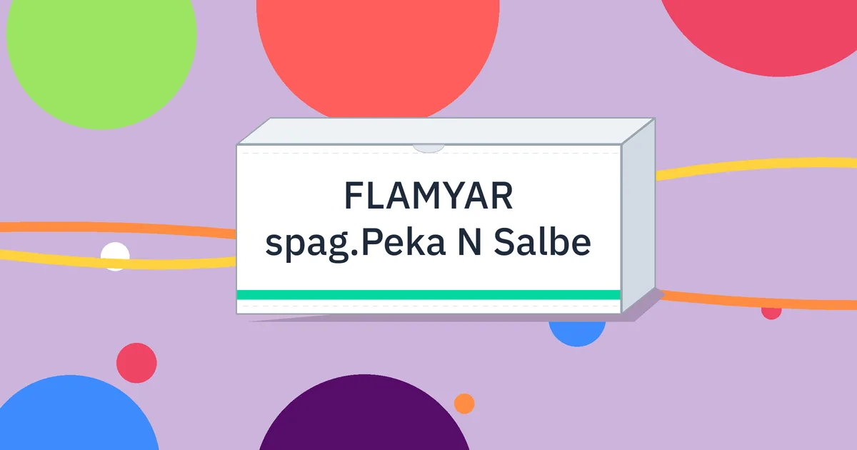 Symbolbild: Packung mit der Aufschrift FLAMYAR spag.Peka N Salbe (PZN 06052759) – Verfügbarkeit und Bezug in Apotheken in Frankfurt am Main
