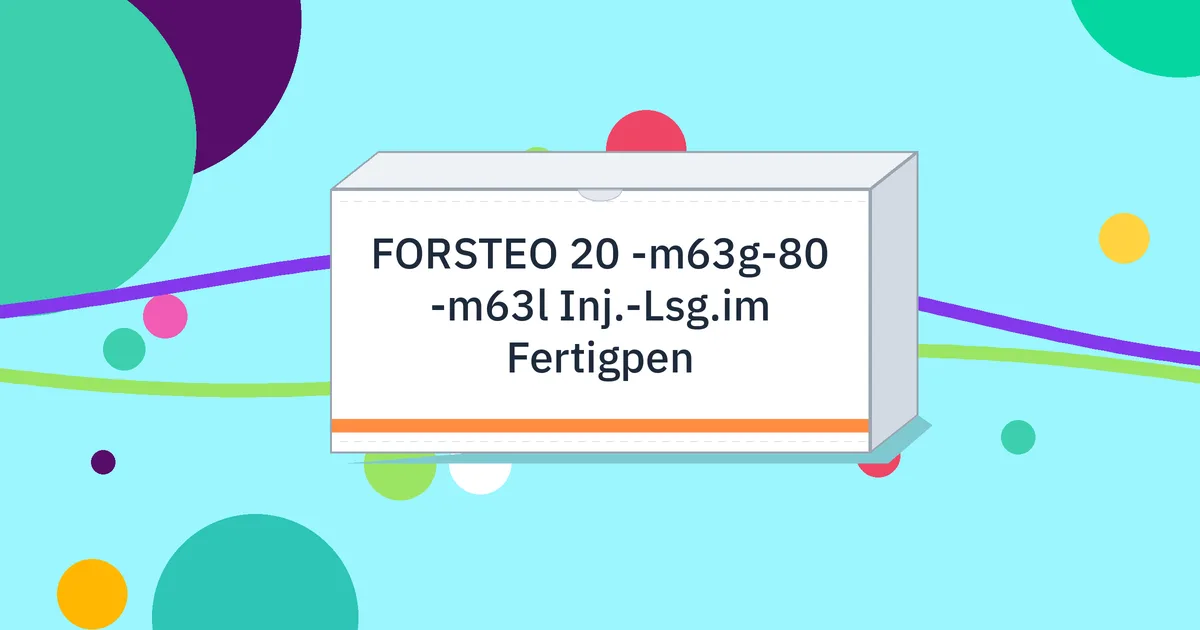 Symbolbild: Packung mit der Aufschrift FORSTEO 20 -m63g-80 -m63l Inj.-Lsg.im Fertigpen (PZN 10516443) – Verfügbarkeit und Bezug in Apotheken in Frankfurt am Main