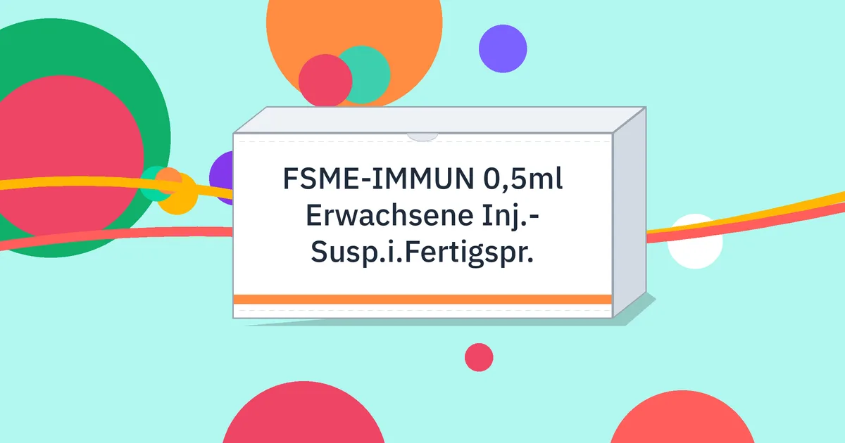 Symbolbild: Packung mit der Aufschrift FSME-IMMUN 0,5ml Erwachsene Inj.-Susp.i.Fertigspr. (PZN 19444455) – Verfügbarkeit und Bezug in Apotheken in Frankfurt am Main