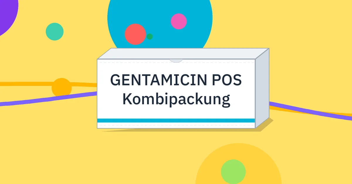 Symbolbild: Packung mit der Aufschrift GENTAMICIN POS Kombipackung (PZN 02498642) – Verfügbarkeit und Bezug in Apotheken in Frankfurt am Main
