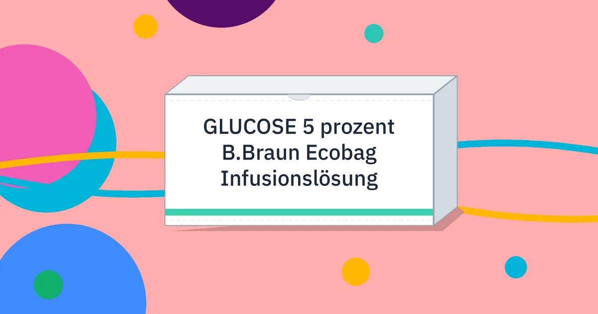 Symbolbild: Packung mit der Aufschrift GLUCOSE 5 prozent B.Braun Ecobag Infusionslösung (PZN 03705327) – Verfügbarkeit und Bezug in Apotheken in Frankfurt am Main