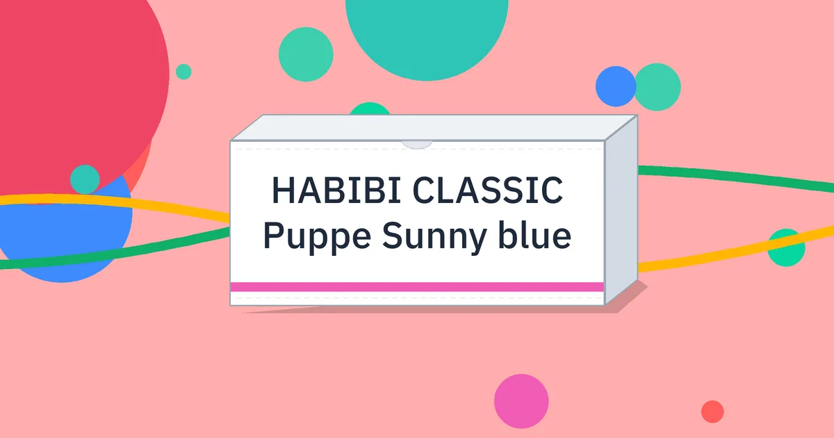 Symbolbild: Packung mit der Aufschrift HABIBI CLASSIC Puppe Sunny blue (PZN 16195477) – Verfügbarkeit und Bezug in Apotheken in Frankfurt am Main