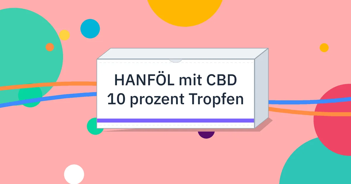 Symbolbild: Packung mit der Aufschrift HANFÖL mit CBD 10 prozent Tropfen (PZN 16369380) – Verfügbarkeit und Bezug in Apotheken in Frankfurt am Main