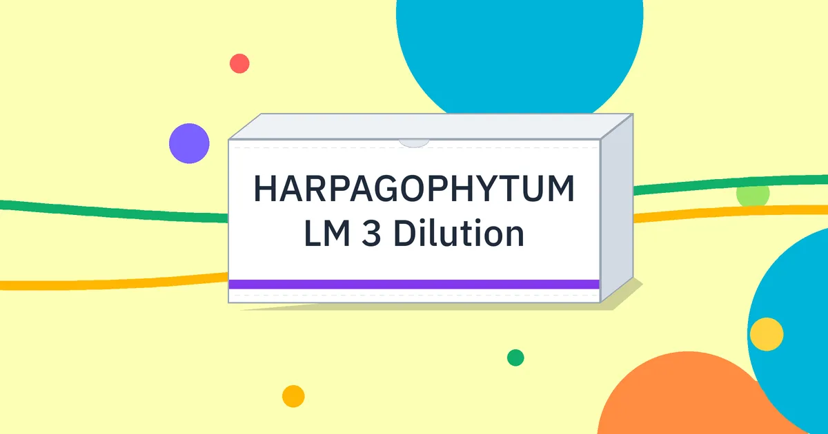 Symbolbild: Packung mit der Aufschrift HARPAGOPHYTUM LM 3 Dilution (PZN 13550587) – Verfügbarkeit und Bezug in Apotheken in Frankfurt am Main
