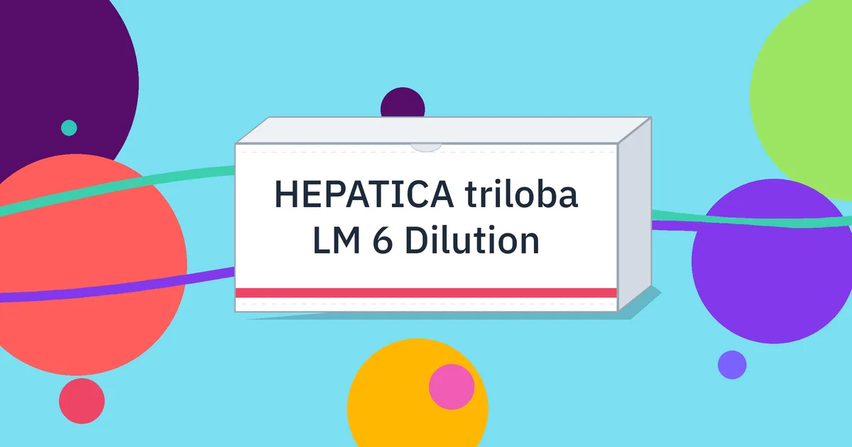 Symbolbild: Packung mit der Aufschrift HEPATICA triloba LM 6 Dilution (PZN 13552037) – Verfügbarkeit und Bezug in Apotheken in Frankfurt am Main