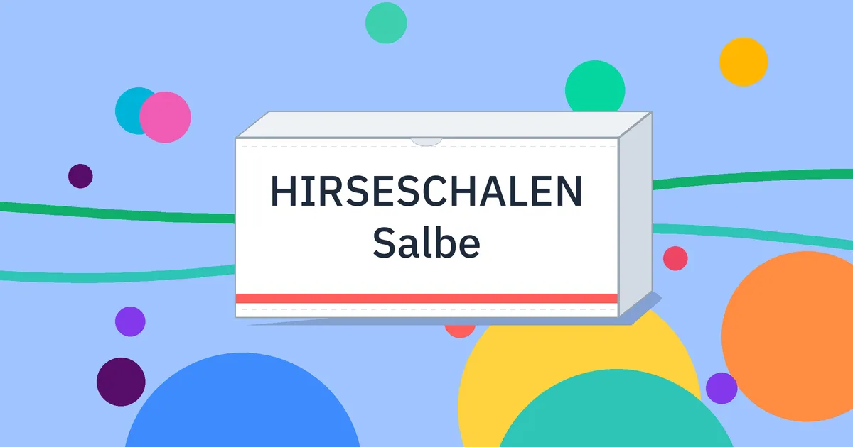 Symbolbild: Packung mit der Aufschrift HIRSESCHALEN Salbe (PZN 18780978) – Verfügbarkeit und Bezug in Apotheken in Frankfurt am Main