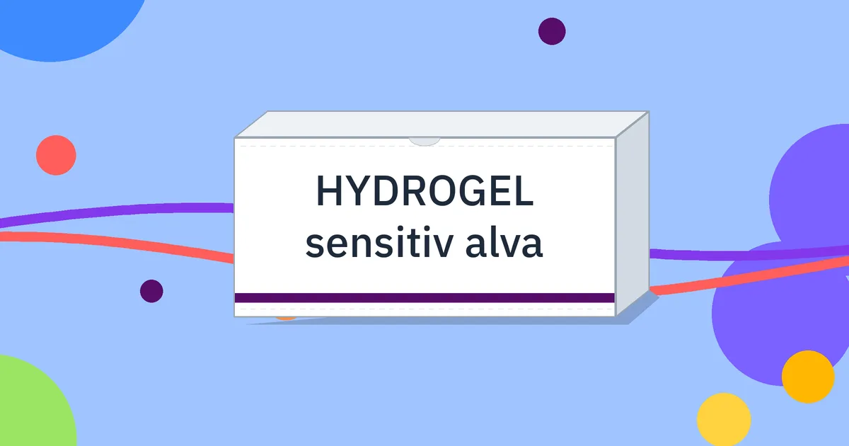 Symbolbild: Packung mit der Aufschrift HYDROGEL sensitiv alva (PZN 02493490) – Verfügbarkeit und Bezug in Apotheken in Frankfurt am Main