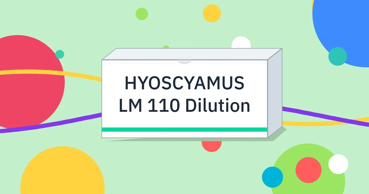 Symbolbild: Packung mit der Aufschrift HYOSCYAMUS LM 110 Dilution (PZN 12890826) – Verfügbarkeit und Bezug in Apotheken in Frankfurt am Main