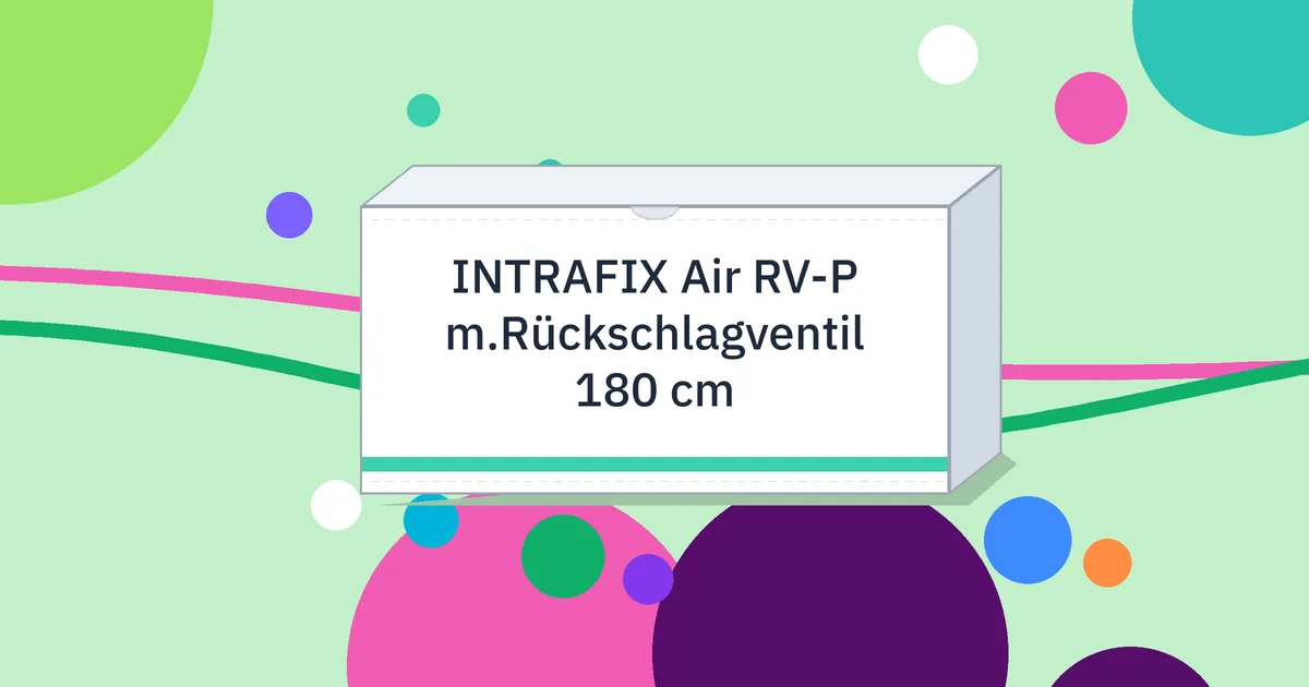 Symbolbild: Packung mit der Aufschrift INTRAFIX Air RV-P m.Rückschlagventil 180 cm (PZN 16783955) – Verfügbarkeit und Bezug in Apotheken in Frankfurt am Main