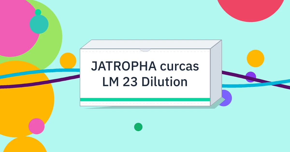 Symbolbild: Packung mit der Aufschrift JATROPHA curcas LM 23 Dilution (PZN 13562461) – Verfügbarkeit und Bezug in Apotheken in Frankfurt am Main