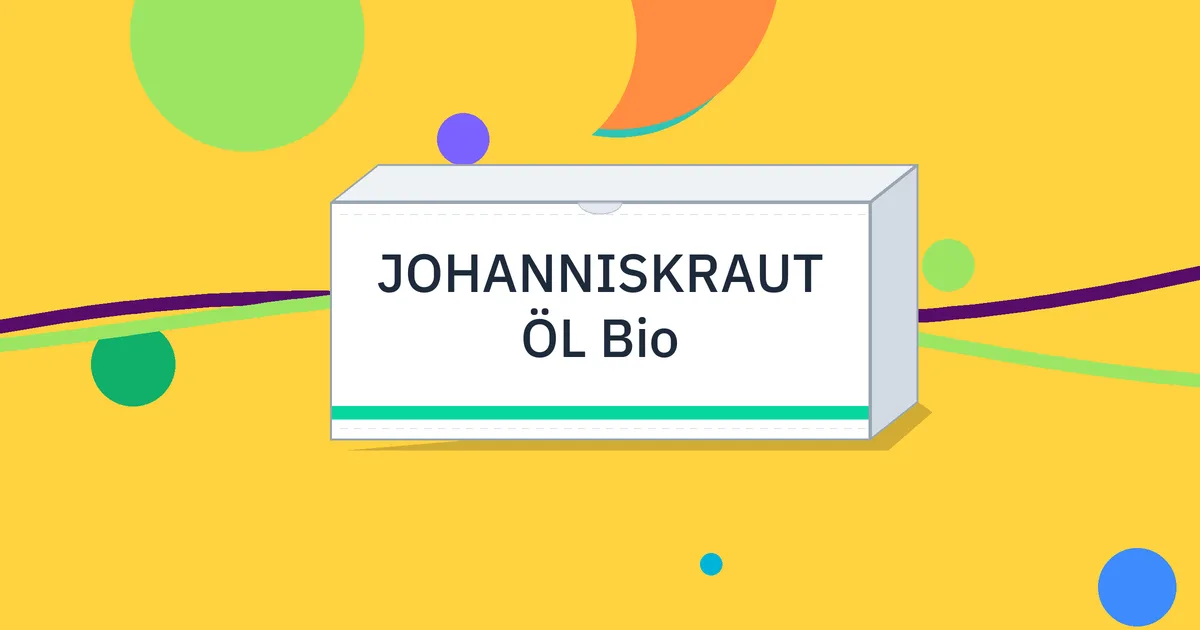 Symbolbild: Packung mit der Aufschrift JOHANNISKRAUT ÖL Bio (PZN 18194855) – Verfügbarkeit und Bezug in Apotheken in Frankfurt am Main