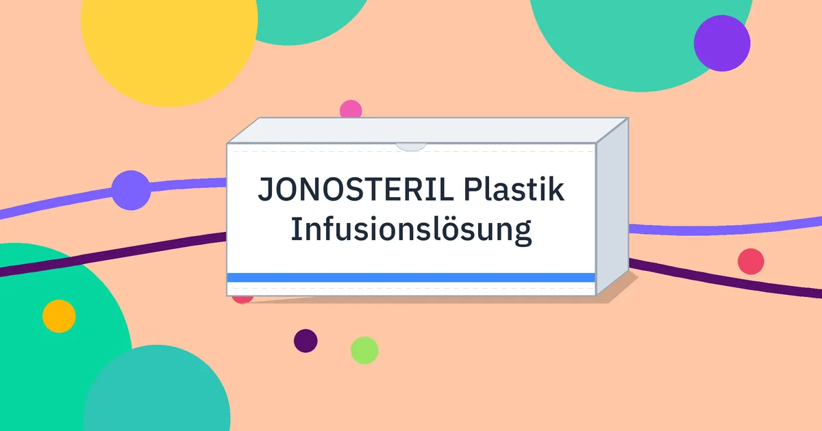 Symbolbild: Packung mit der Aufschrift JONOSTERIL Plastik Infusionslösung (PZN 18395565) – Verfügbarkeit und Bezug in Apotheken in Frankfurt am Main