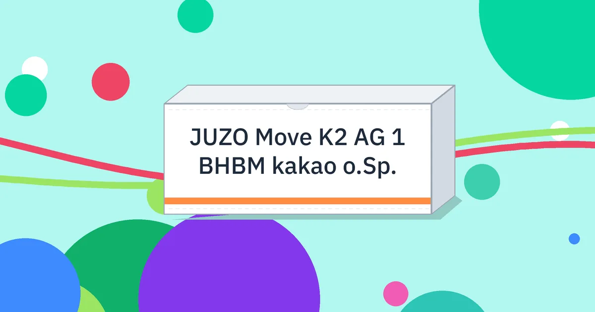 Symbolbild: Packung mit der Aufschrift JUZO Move K2 AG 1 BHBM kakao o.Sp. (PZN 18558317) – Verfügbarkeit und Bezug in Apotheken in Frankfurt am Main