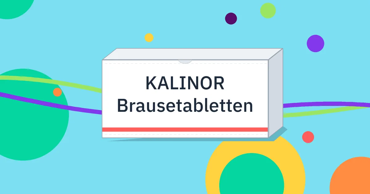 Symbolbild: Packung mit der Aufschrift KALINOR Brausetabletten (PZN 07515598) – Verfügbarkeit und Bezug in Apotheken in Frankfurt am Main