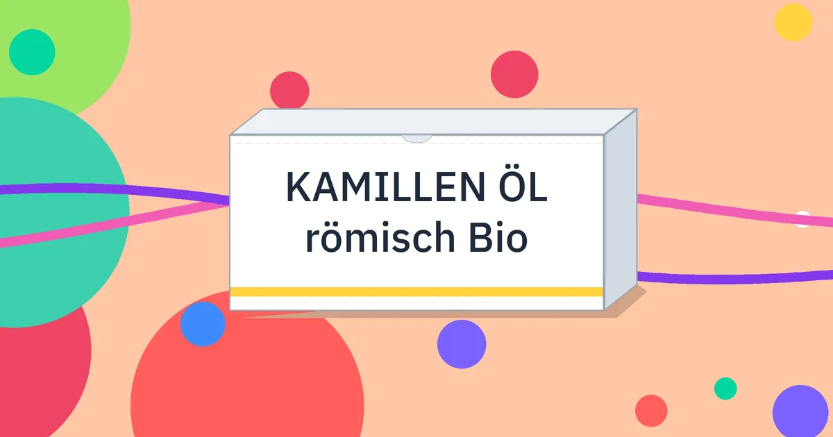 Symbolbild: Packung mit der Aufschrift KAMILLEN ÖL römisch Bio (PZN 14351743) – Verfügbarkeit und Bezug in Apotheken in Frankfurt am Main