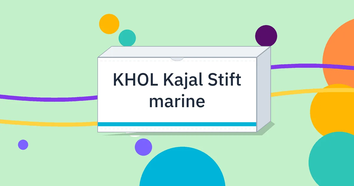Symbolbild: Packung mit der Aufschrift KHOL Kajal Stift marine (PZN 06155040) – Verfügbarkeit und Bezug in Apotheken in Frankfurt am Main