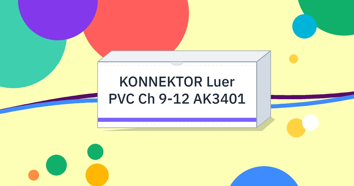 Symbolbild: Packung mit der Aufschrift KONNEKTOR Luer PVC Ch 9-12 AK3401 (PZN 17509423) – Verfügbarkeit und Bezug in Apotheken in Frankfurt am Main