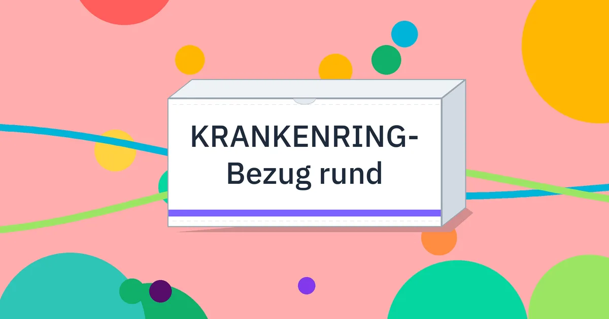 Symbolbild: Packung mit der Aufschrift KRANKENRING-Bezug rund (PZN 08999492) – Verfügbarkeit und Bezug in Apotheken in Frankfurt am Main