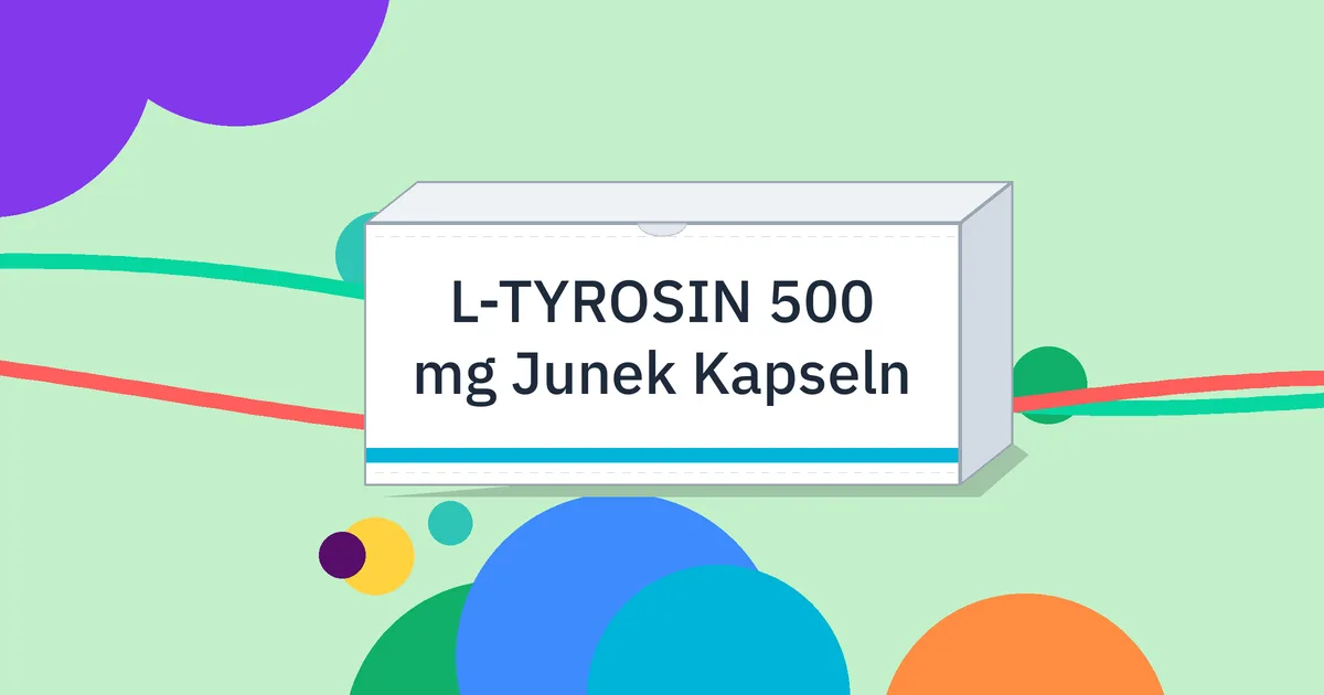 Symbolbild: Packung mit der Aufschrift L-TYROSIN 500 mg Junek Kapseln (PZN 00135697) – Verfügbarkeit und Bezug in Apotheken in Frankfurt am Main
