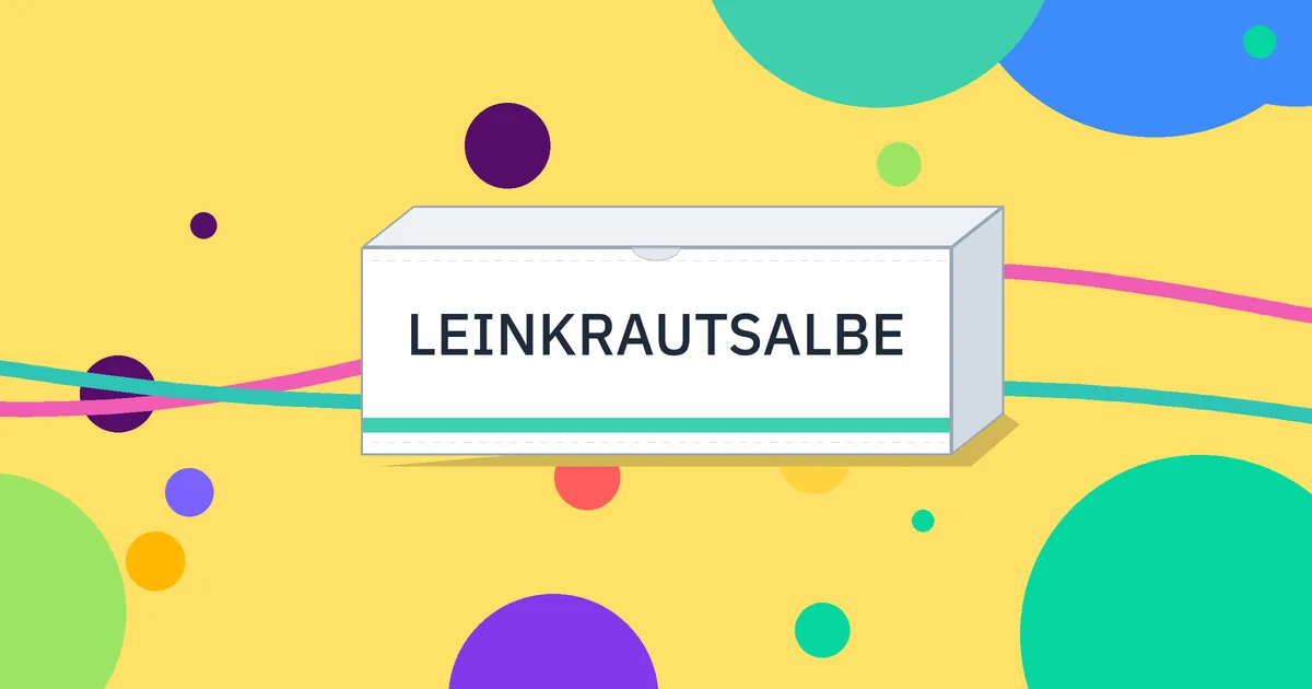 Symbolbild: Packung mit der Aufschrift LEINKRAUTSALBE (PZN 15237707) – Verfügbarkeit und Bezug in Apotheken in Frankfurt am Main