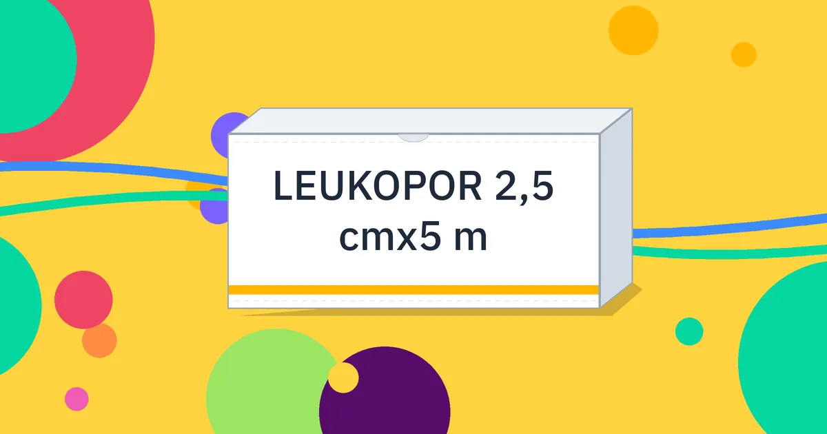 Symbolbild: Packung mit der Aufschrift LEUKOPOR 2,5 cmx5 m (PZN 17452143) – Verfügbarkeit und Bezug in Apotheken in Frankfurt am Main