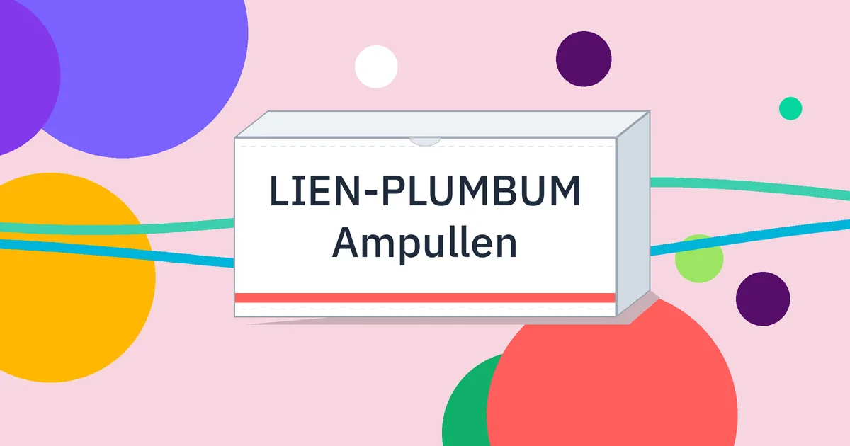 Symbolbild: Packung mit der Aufschrift LIEN-PLUMBUM Ampullen (PZN 02086098) – Verfügbarkeit und Bezug in Apotheken in Frankfurt am Main