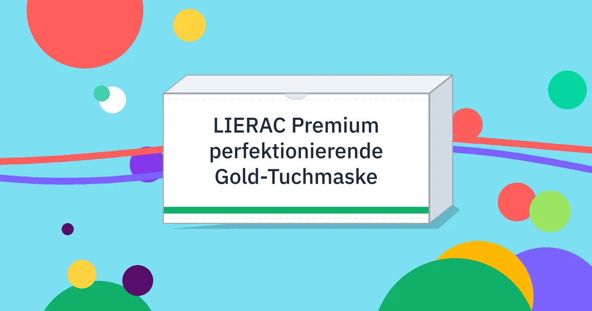 Symbolbild: Packung mit der Aufschrift LIERAC Premium perfektionierende Gold-Tuchmaske (PZN 16876935) – Verfügbarkeit und Bezug in Apotheken in Frankfurt am Main