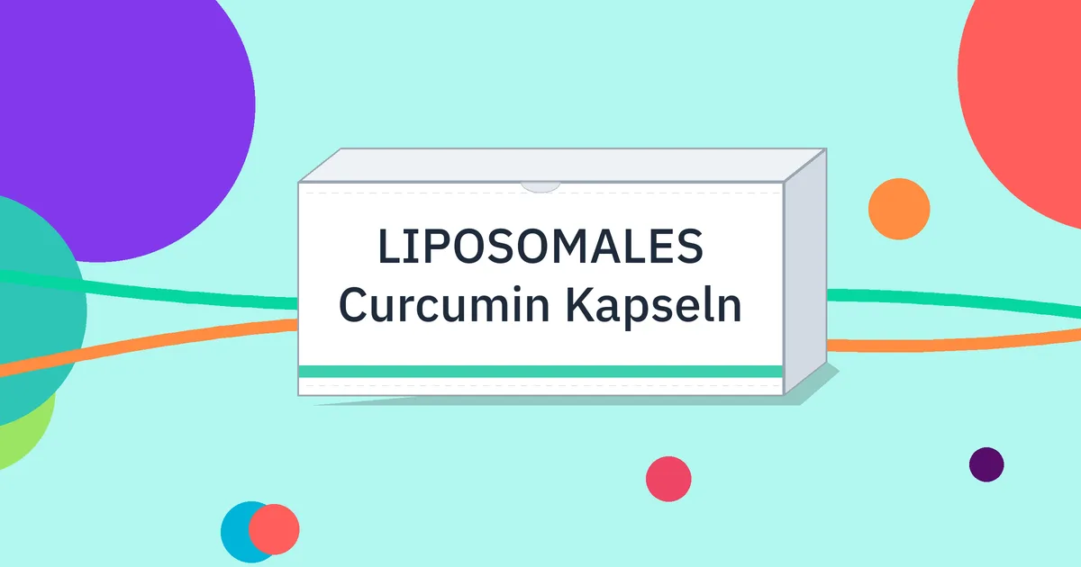 Symbolbild: Packung mit der Aufschrift LIPOSOMALES Curcumin Kapseln (PZN 19471742) – Verfügbarkeit und Bezug in Apotheken in Frankfurt am Main