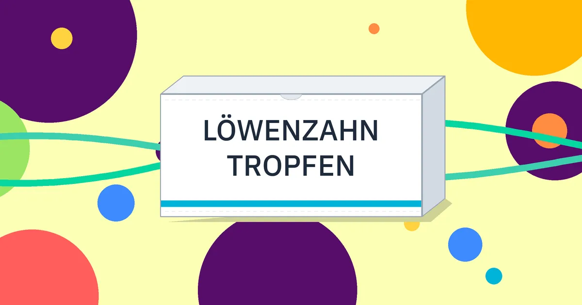 Symbolbild: Packung mit der Aufschrift LÖWENZAHN TROPFEN (PZN 11053353) – Verfügbarkeit und Bezug in Apotheken in Frankfurt am Main