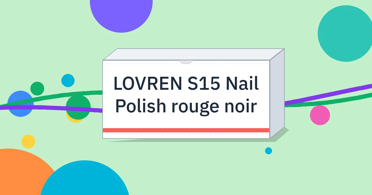 Symbolbild: Packung mit der Aufschrift LOVREN S15 Nail Polish rouge noir (PZN 20030925) – Verfügbarkeit und Bezug in Apotheken in Frankfurt am Main