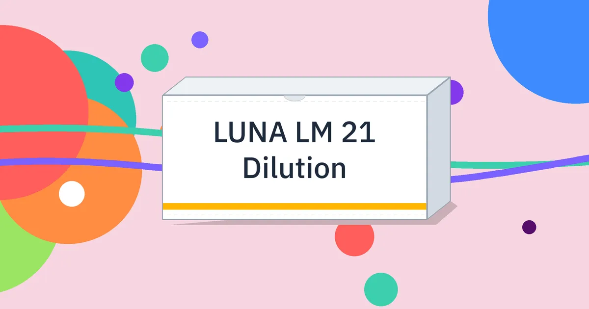 Symbolbild: Packung mit der Aufschrift LUNA LM 21 Dilution (PZN 12933984) – Verfügbarkeit und Bezug in Apotheken in Frankfurt am Main