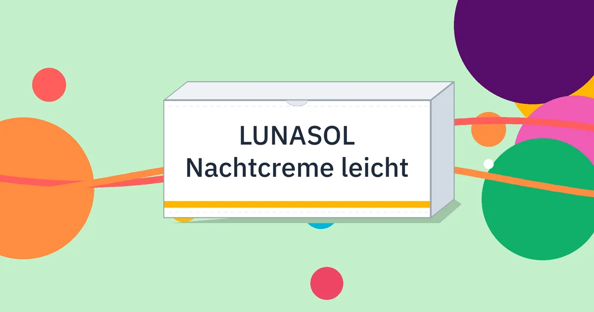 Symbolbild: Packung mit der Aufschrift LUNASOL Nachtcreme leicht (PZN 19755445) – Verfügbarkeit und Bezug in Apotheken in Frankfurt am Main